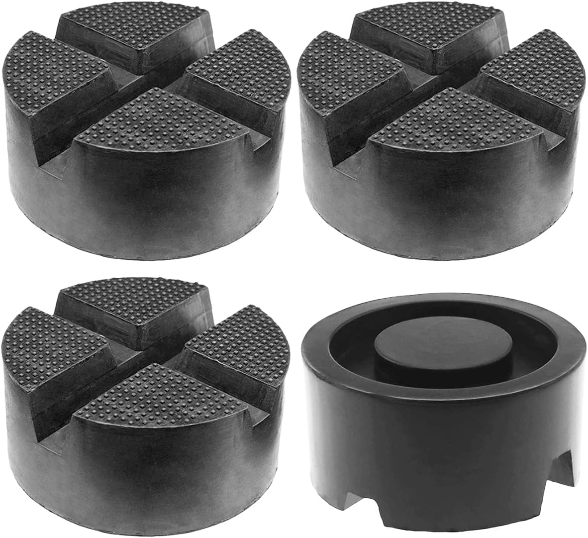 Car Jack Pads 3 Ton,Rubber Jack Pads (Slotted Pucks) Disk Frame Rail ...