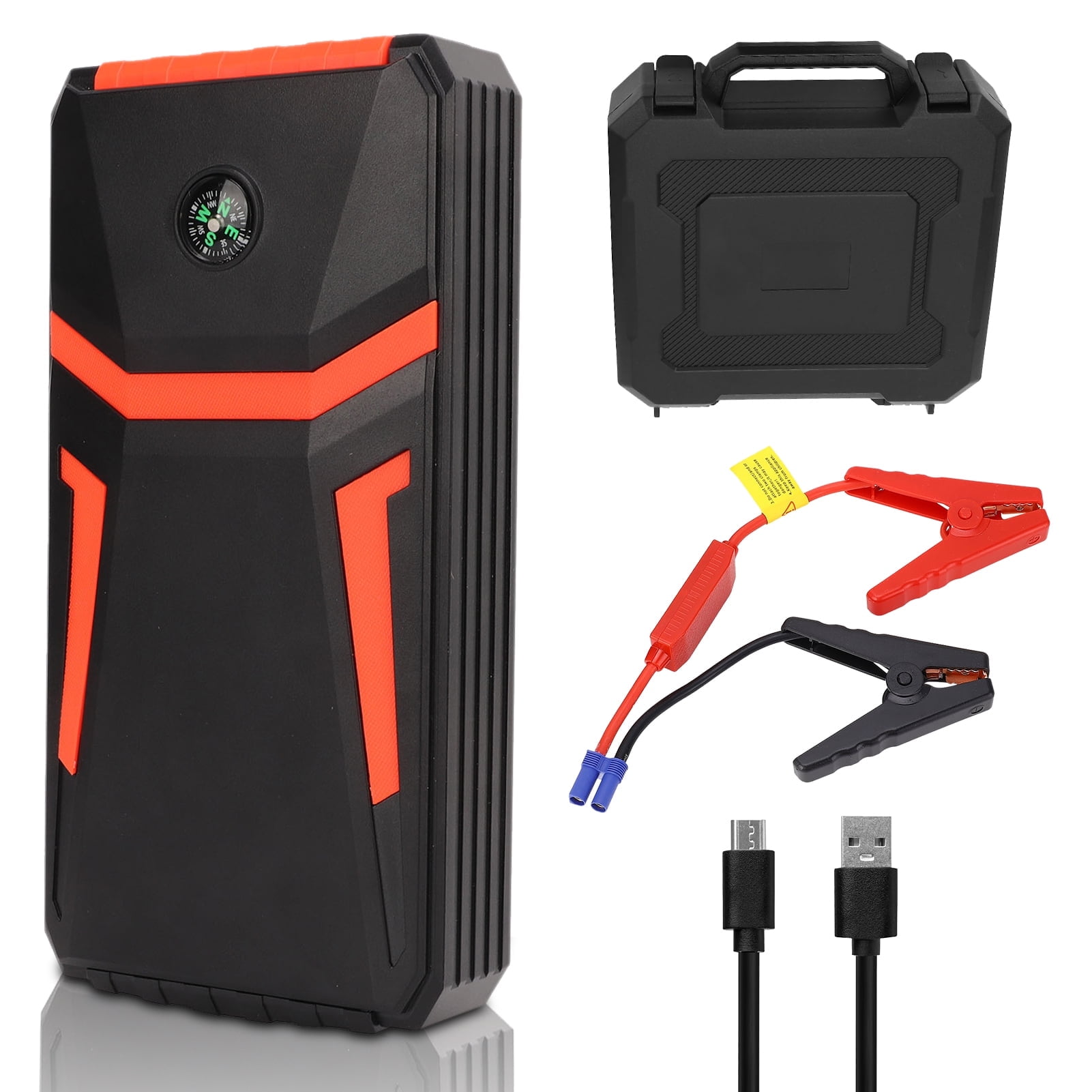 Car Jump Starter, 1500A Peak 10000mAh 12V Portable Battery Jump Starter ...