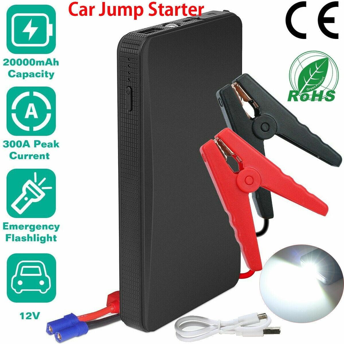 Car Jump Starter,20000mAh Battery Charger Pack(Up to All Gas and 4L ...