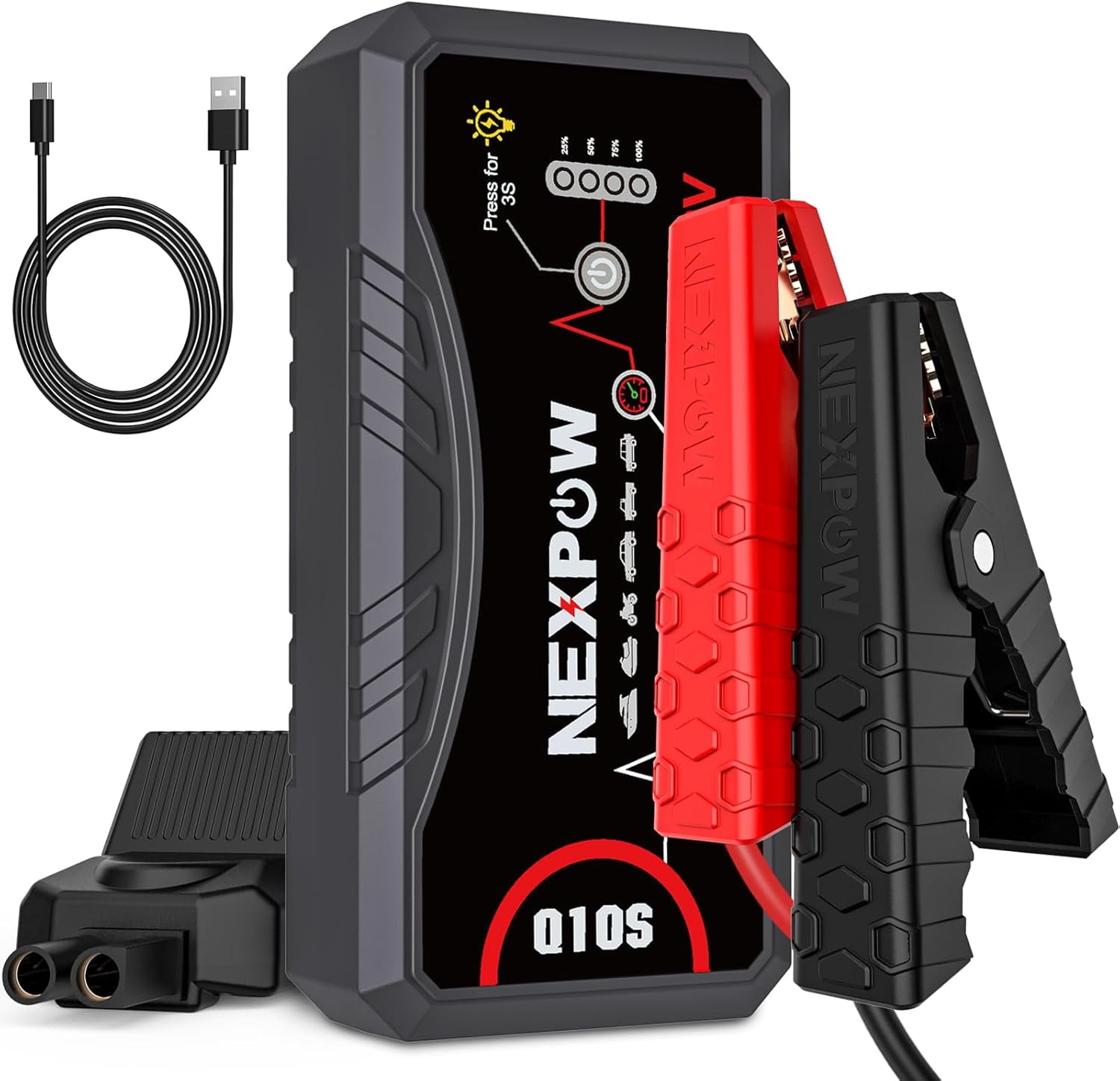 Car Jump Starter 2025 Upgraded Car Battery Jump Starter Pack 3000A Peak ...