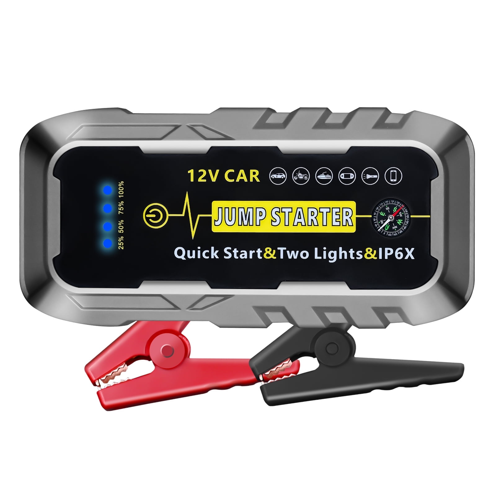 Pentantan Car Jump Starter, 3000A Portable Battery Jump Pack, 12V Auto ...