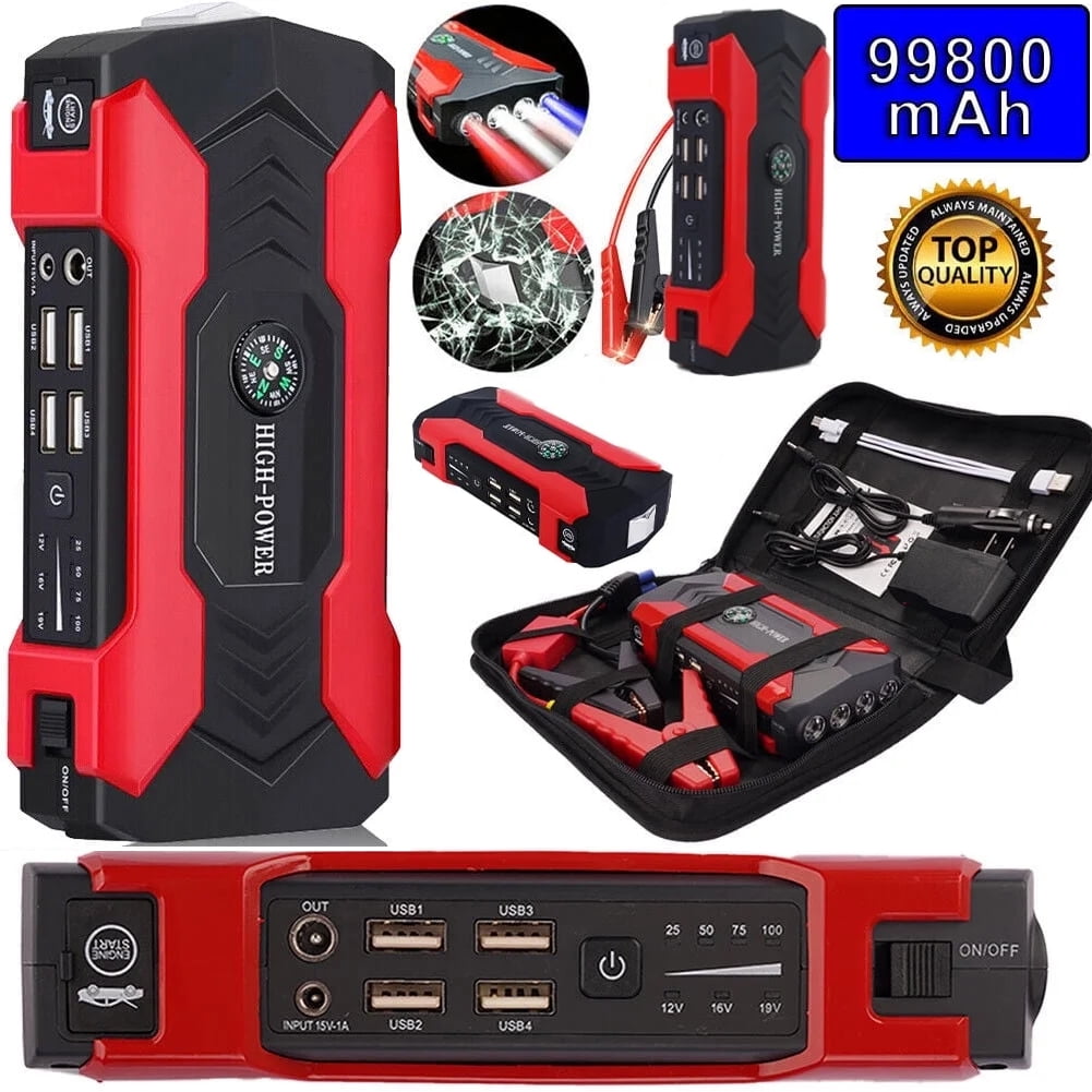 Customer reviews for Car Jump Starter, 99800mAh Peak Car Battery ...