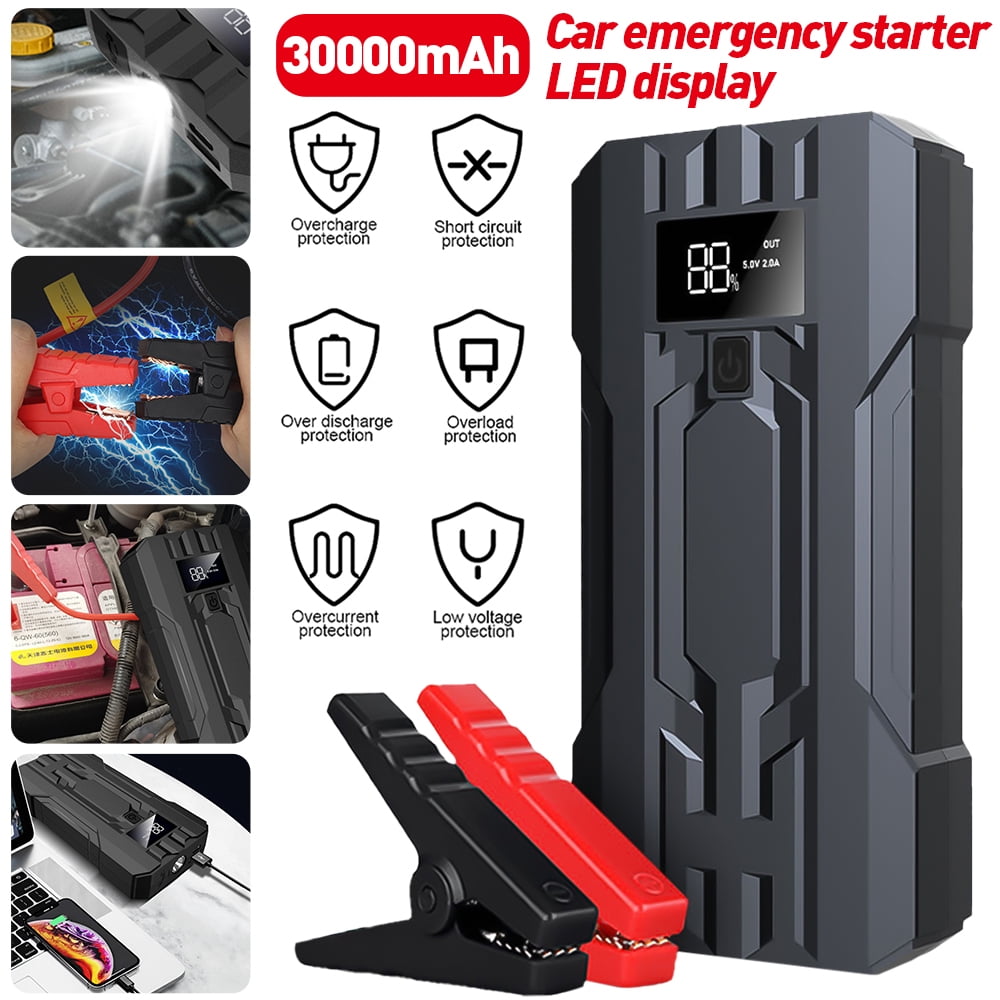 Car Jump Starter,Kepeak 800A Peak 30,000mAh Battery Jump Starter ...