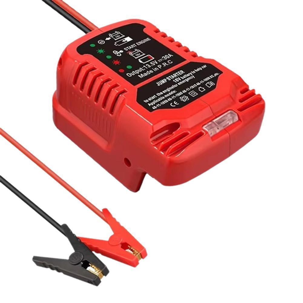 Car Jumper Start Adapter for 18V Power Tool Battery - 11AWG Jump Cables ...