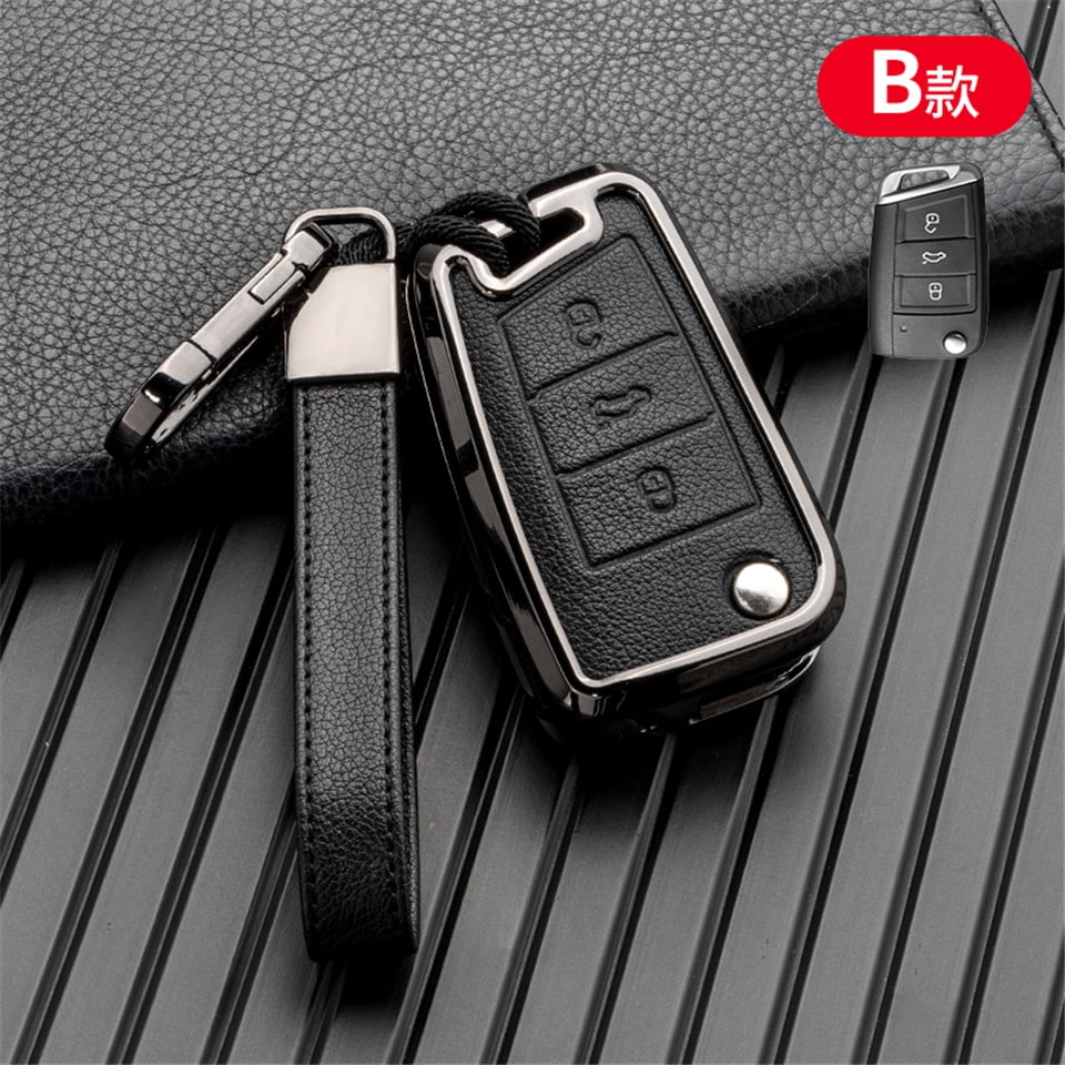Car Key Case Cover For Volkswagen VW Golf 7 gti mk7 r Touran Skoda ...