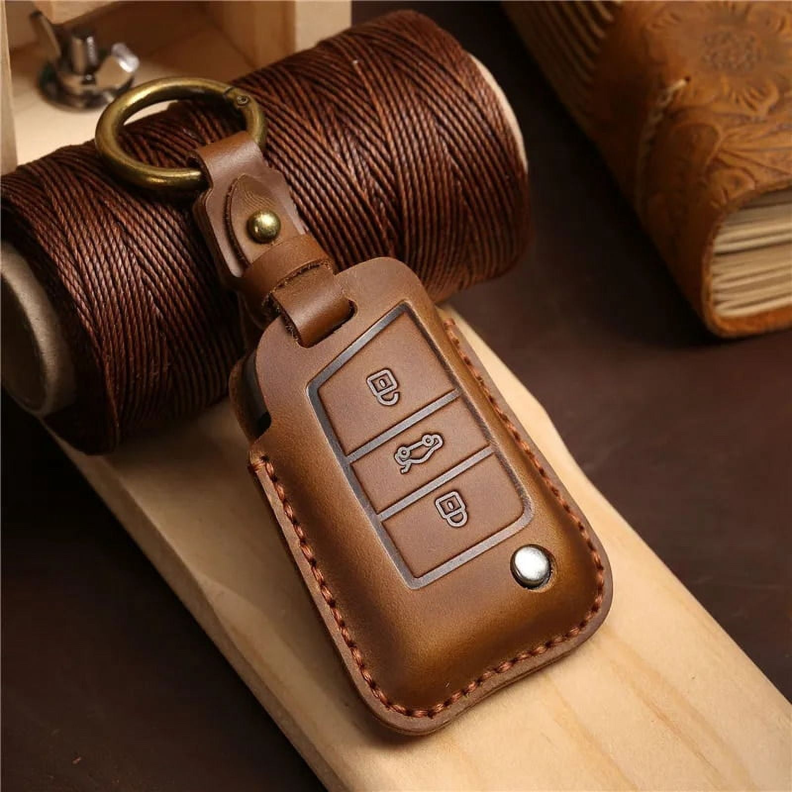 Car Key Case Cover For Volkswagen VW Golf 7 gti mk7 r Touran Skoda ...