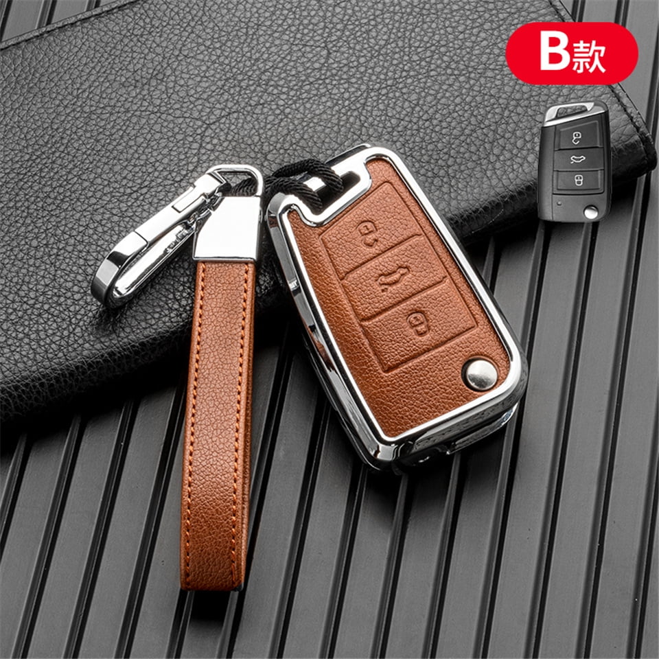 Car Key Case Cover For Volkswagen VW Golf 7 gti mk7 r Touran Skoda ...