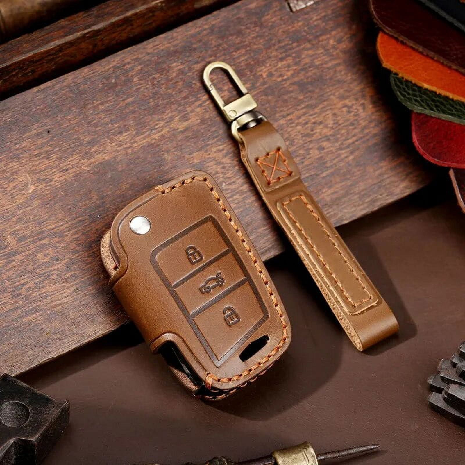 Car Key Case Cover For Volkswagen VW Golf 7 gti mk7 r Touran Skoda ...