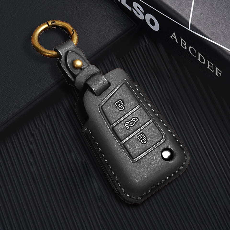 Car Key Case Cover For Volkswagen VW Golf 7 gti mk7 r Touran Skoda ...