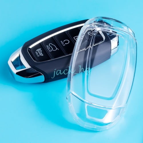 Car Key Case Protector Transparent Clear Key Fob Cover Case For Hyundai ...