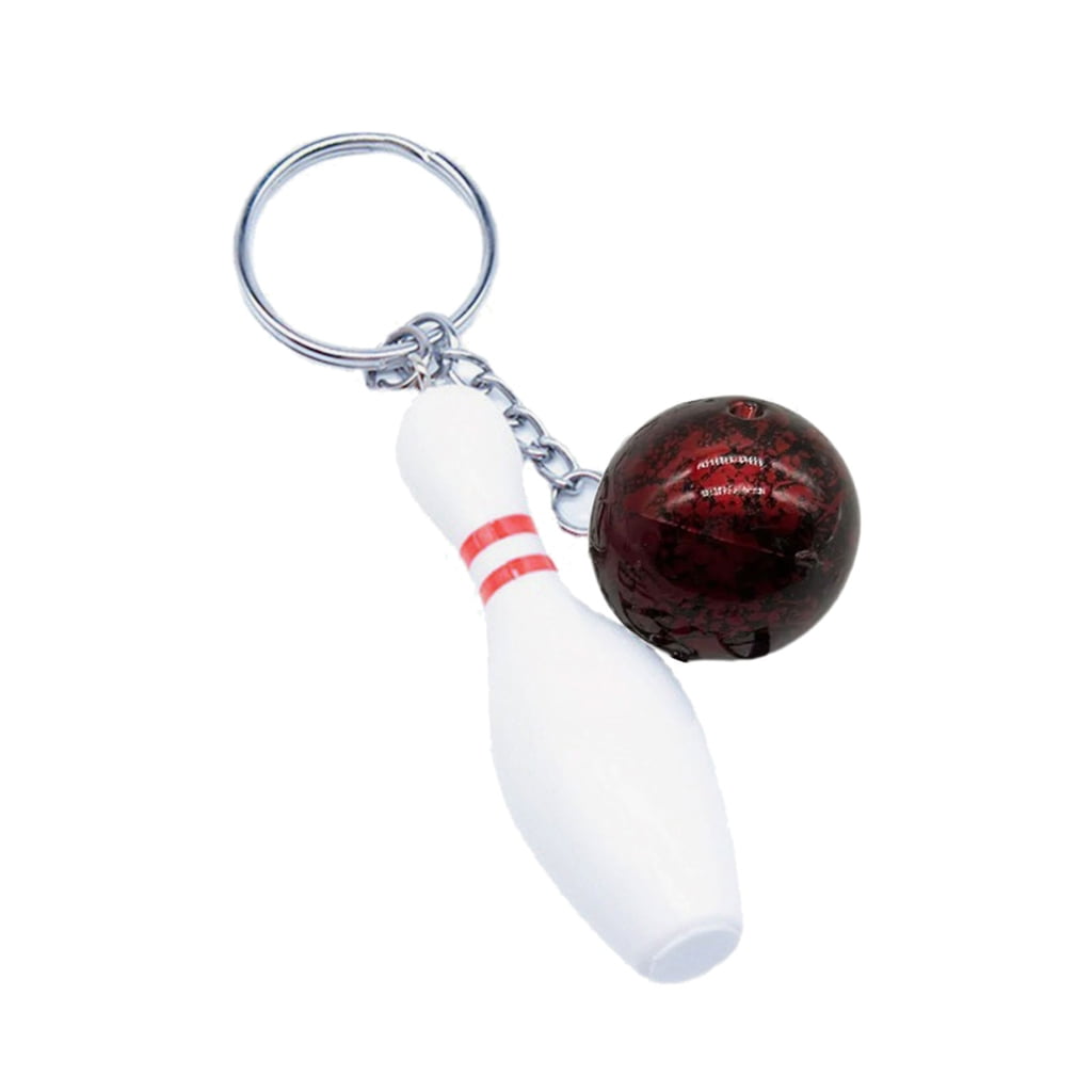 Car Key Chains Bowling Pin Keychain Bowling Pendant Hangings Ornaments ...
