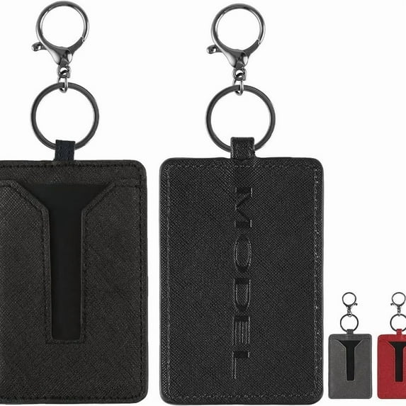 Car Key Clip, Leather Case And Key Chain Metal Accessories Fit For ...