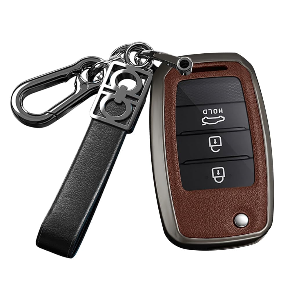 Car Key Cover Fit for Kia Flip Folding Key Remote Solid Key Fob Glove ...