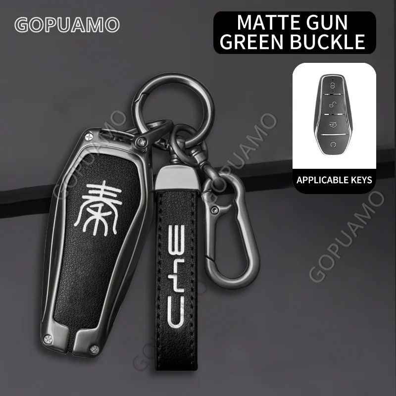 Car Key Cover Smart Remote Key Case For BYD Qin B 4 buttons Key Bag Qin ...