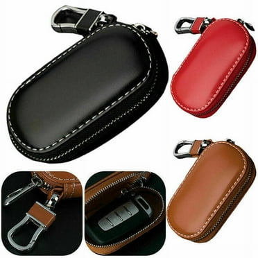 Hadanceo Key Case Pull Out Type Storage Items Faux Leather Car Keychain ...