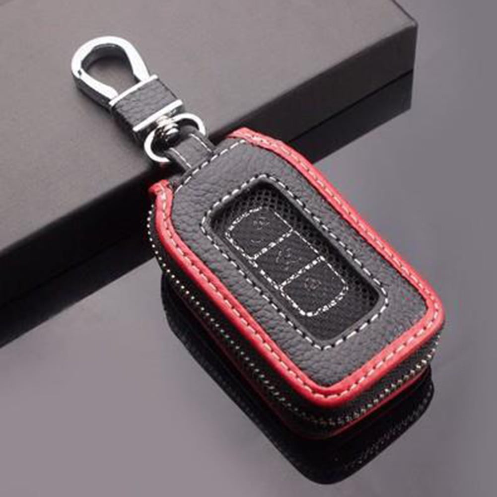 Car Key Fob Case Leather Key Fob Cover Holder Remote control smart key ...