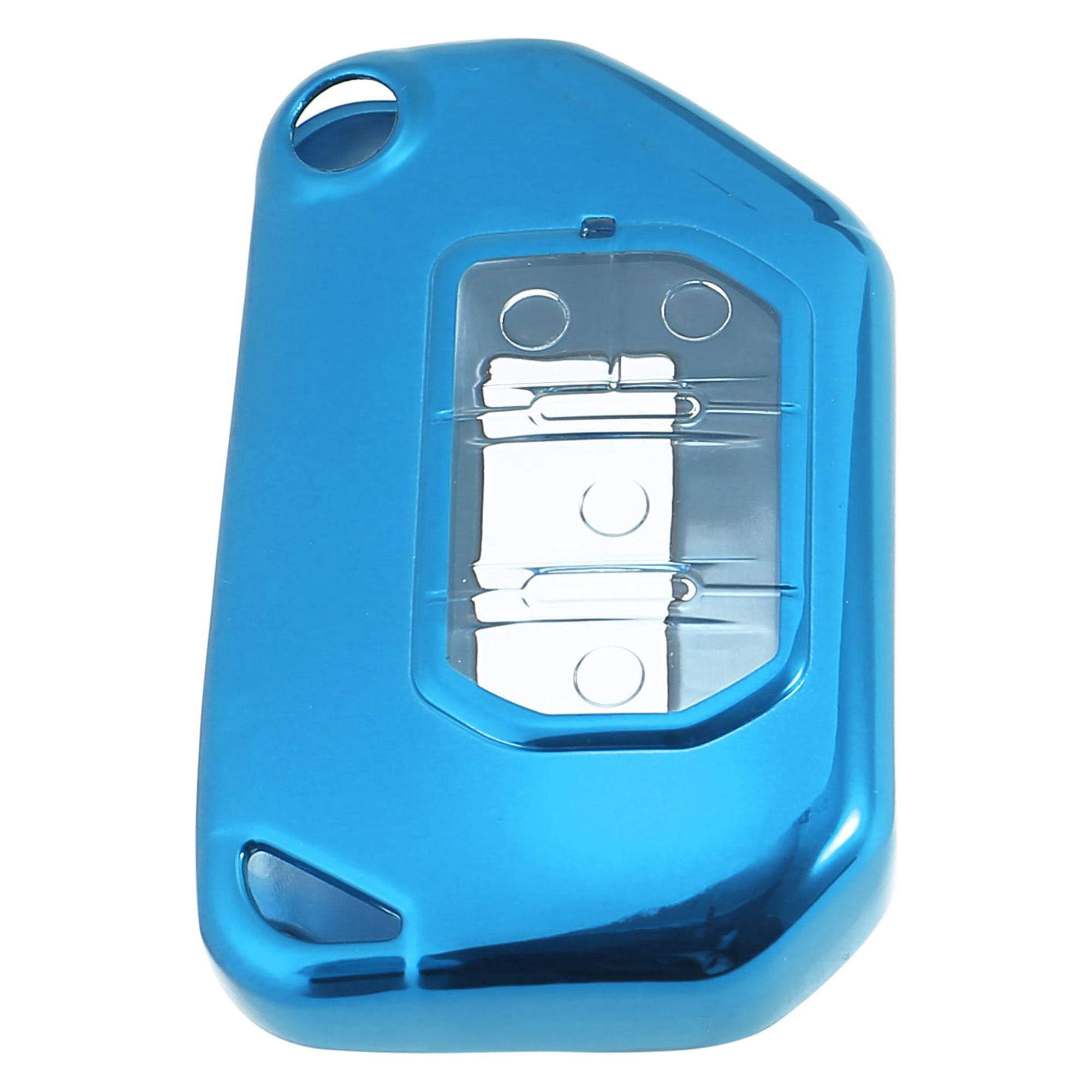 Car Key Fob Cover 4 Button Remote Key Fob Full Protection Case TPU Blue ...