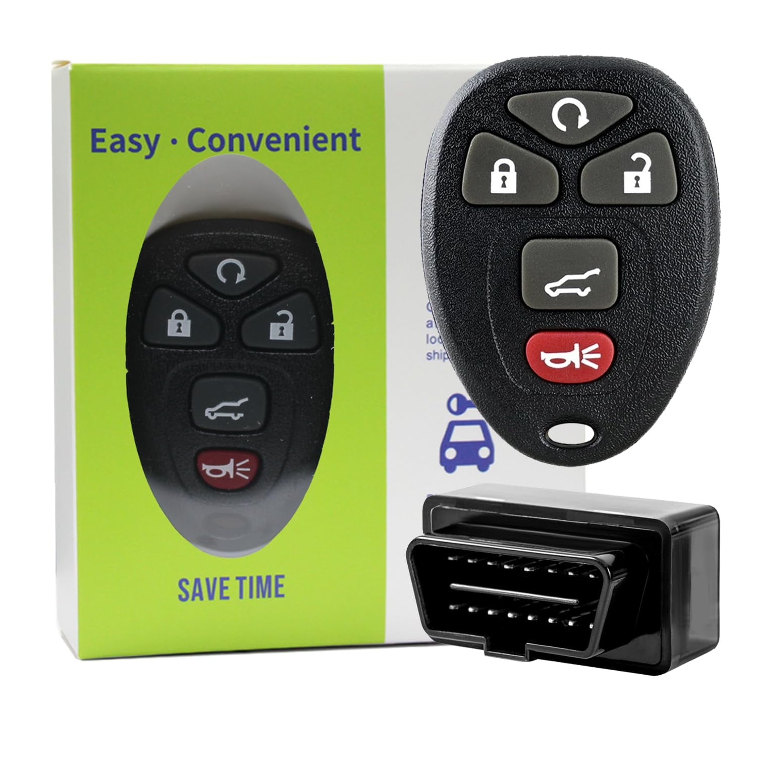 Car Key Fob Programmer Tool & Key Fob Remote Keyless Entry Replacement ...