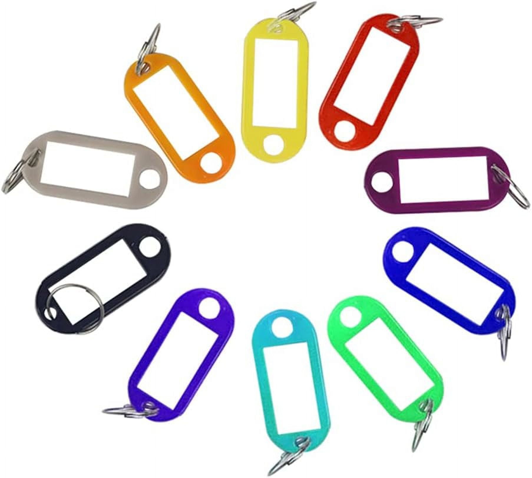 Car Key Holder Car Key Ring Colored Tabs Plastic Key tag Luggage id ...
