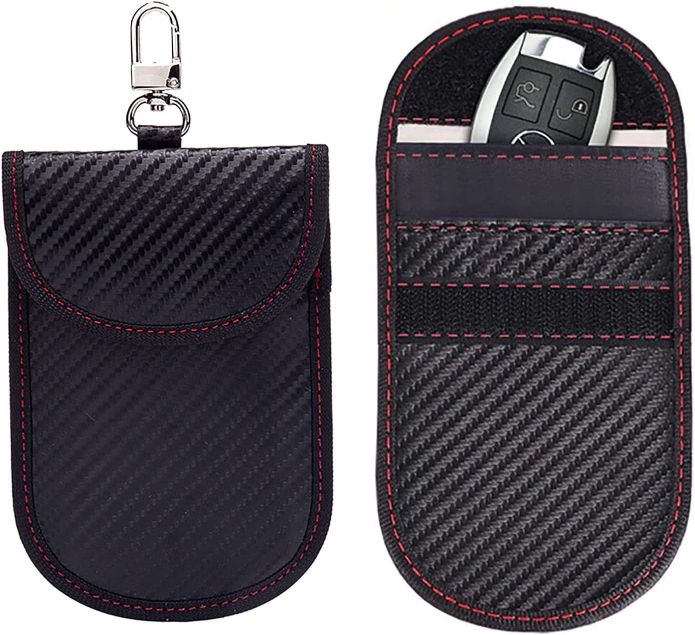 Car Key Signal Blocker 2 Pack Bag for Key Fob Anti-Theft Blocking Pouch ...