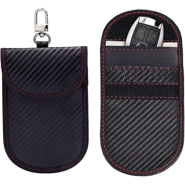 Car Key Signal Blocker 2 Pack Bag for Key Fob Anti-Theft Blocking Pouch ...