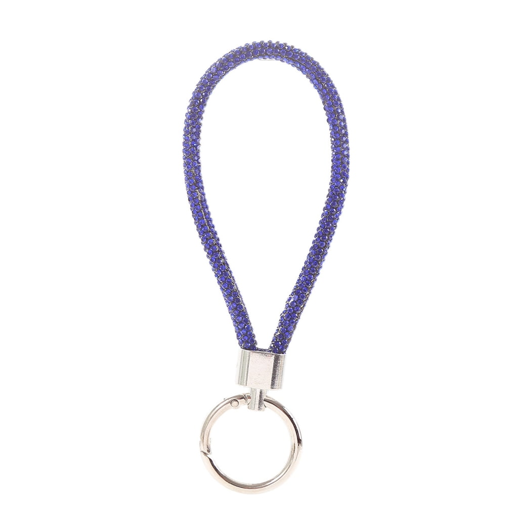 Car Keychain Accessories Glitter Keychain Bling Rhinestone Wrist Strap ...