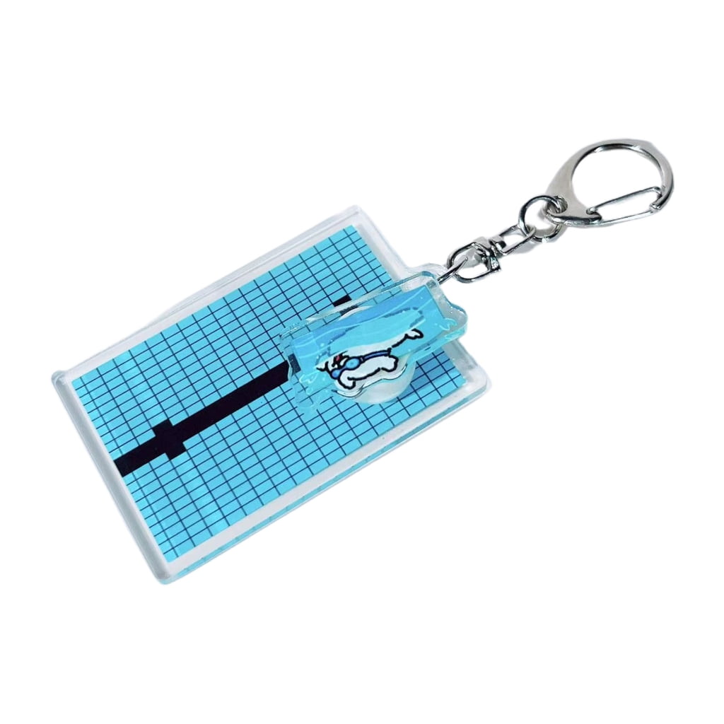 Car Keychain Basketball Keychain Swimming Pool Keyring Pendant Bag ...