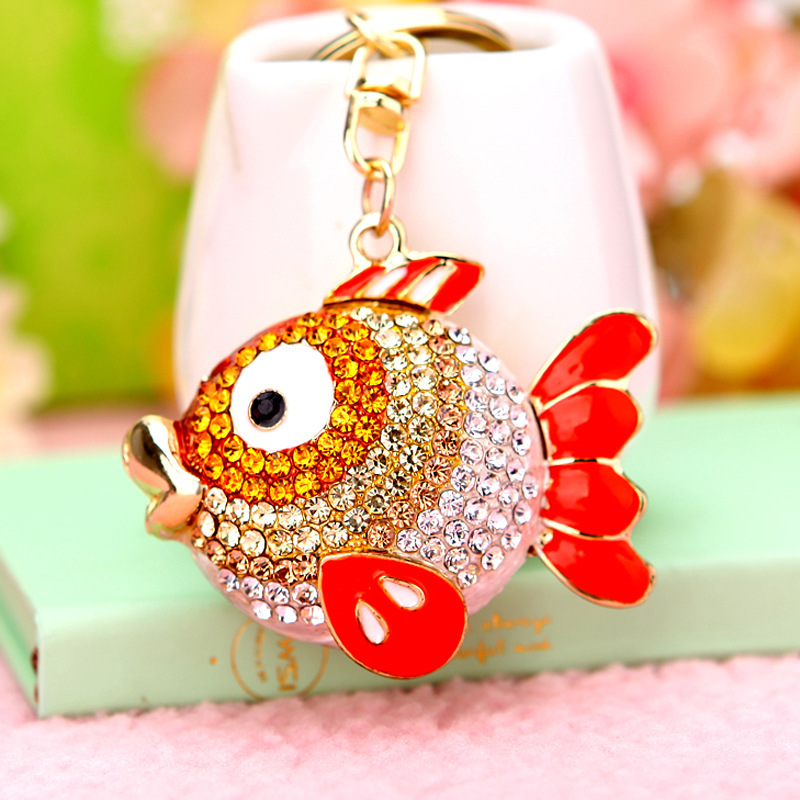 Car Keychain for Women with Rhinestone Bling Girl Cute Keychain ...