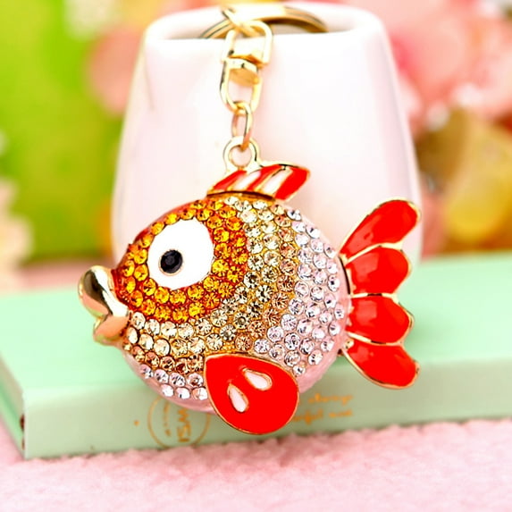 Car Keychain for Women with Rhinestone Bling Girl Cute Keychain ...
