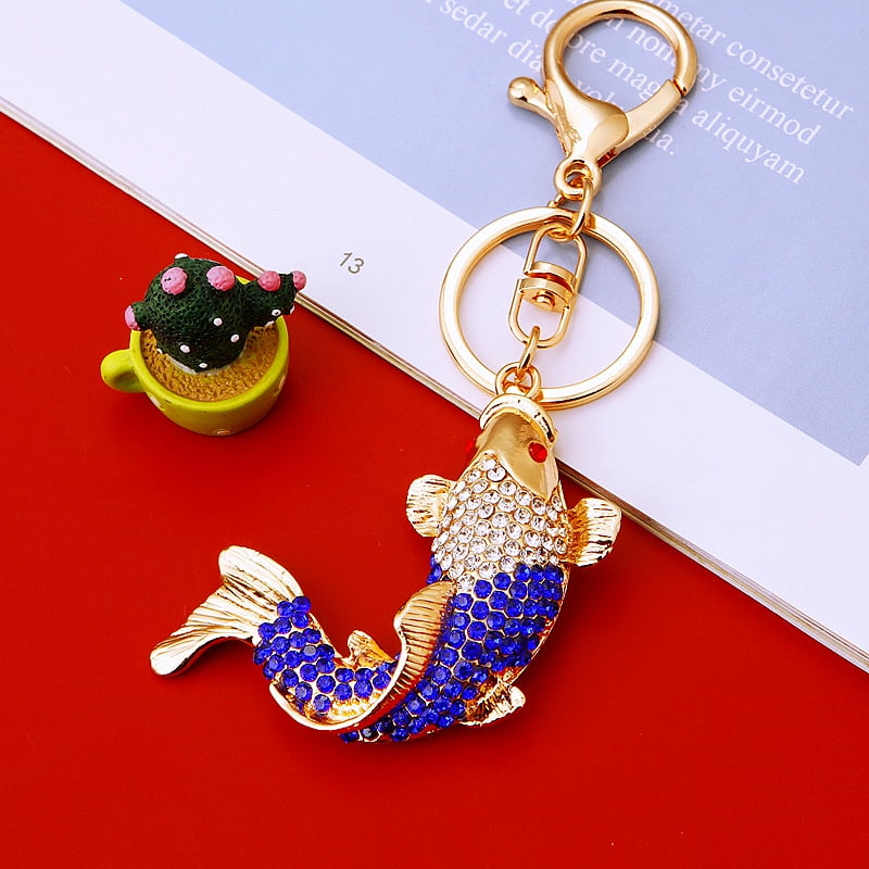 Car Keychain for Women with Rhinestone Bling Girl Cute Keychain ...