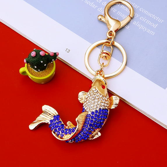 Car Keychain for Women with Rhinestone Bling Girl Cute Keychain ...