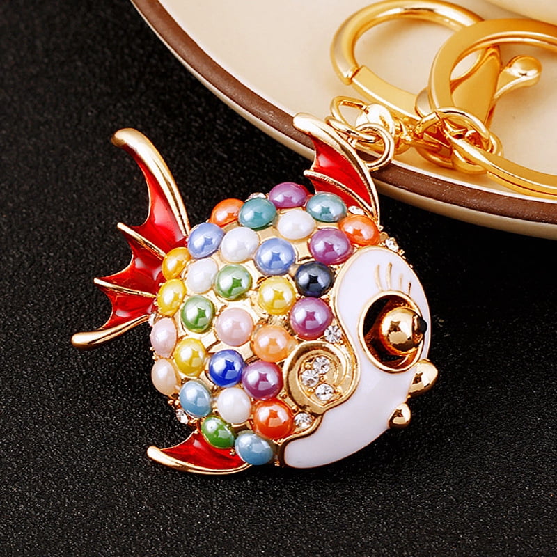 Car Keychain for Women with Rhinestone Bling Girl Cute Keychain ...