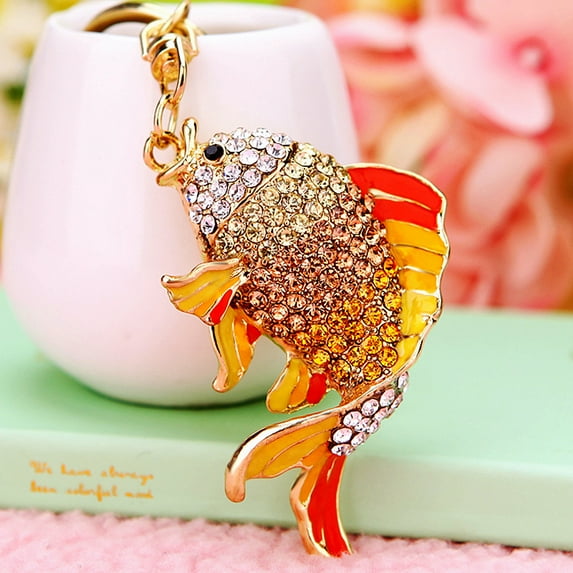 Car Keychain for Women with Rhinestone Bling Girl Cute Keychain ...