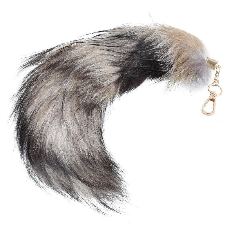 Car Keyring Hangbag Keychain Party Favor Gift Large Fluffy Tail Key ...