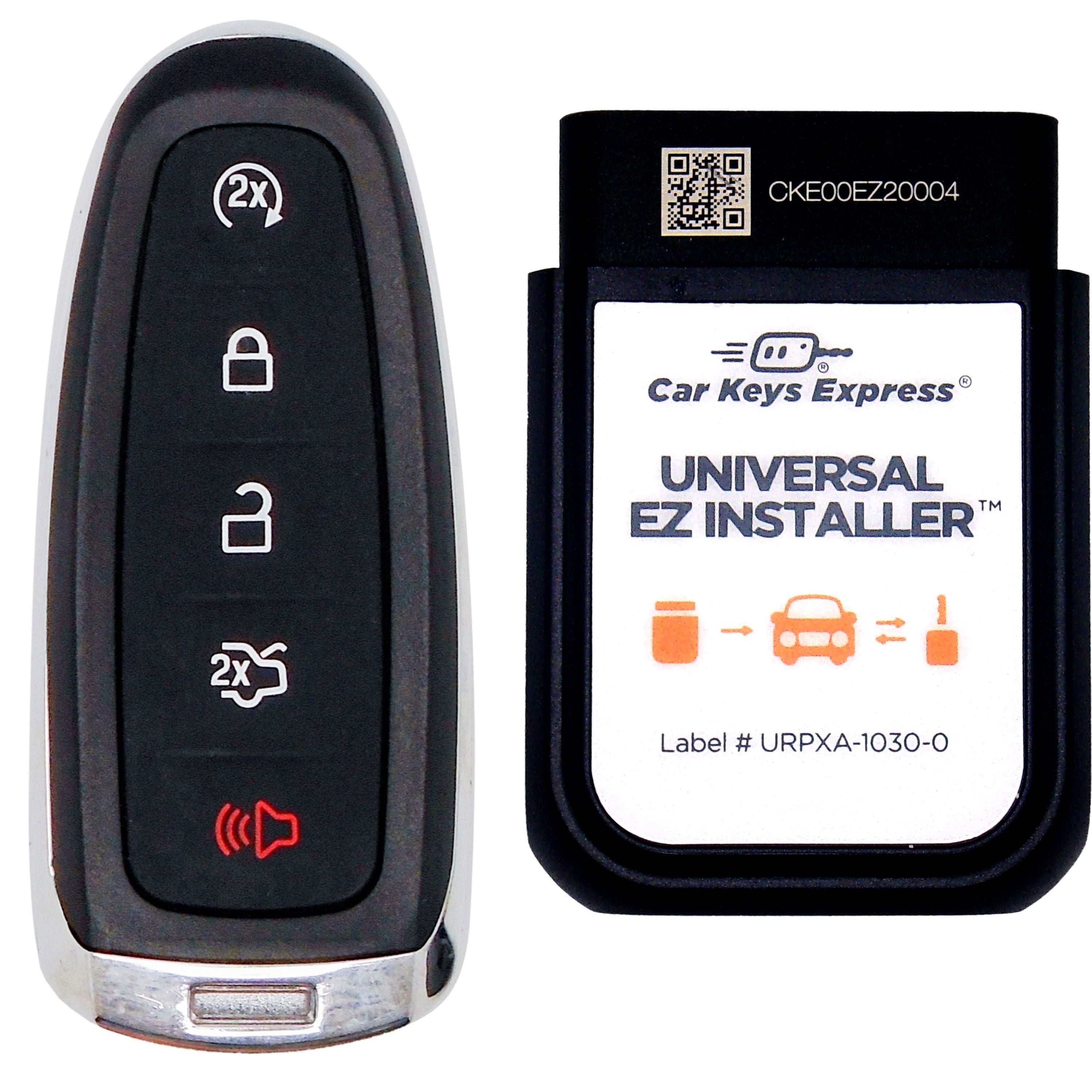 Car Keys Express Ford Simple Key - 5 Button Smart Key Remote with Trunk and Remote Start and ...