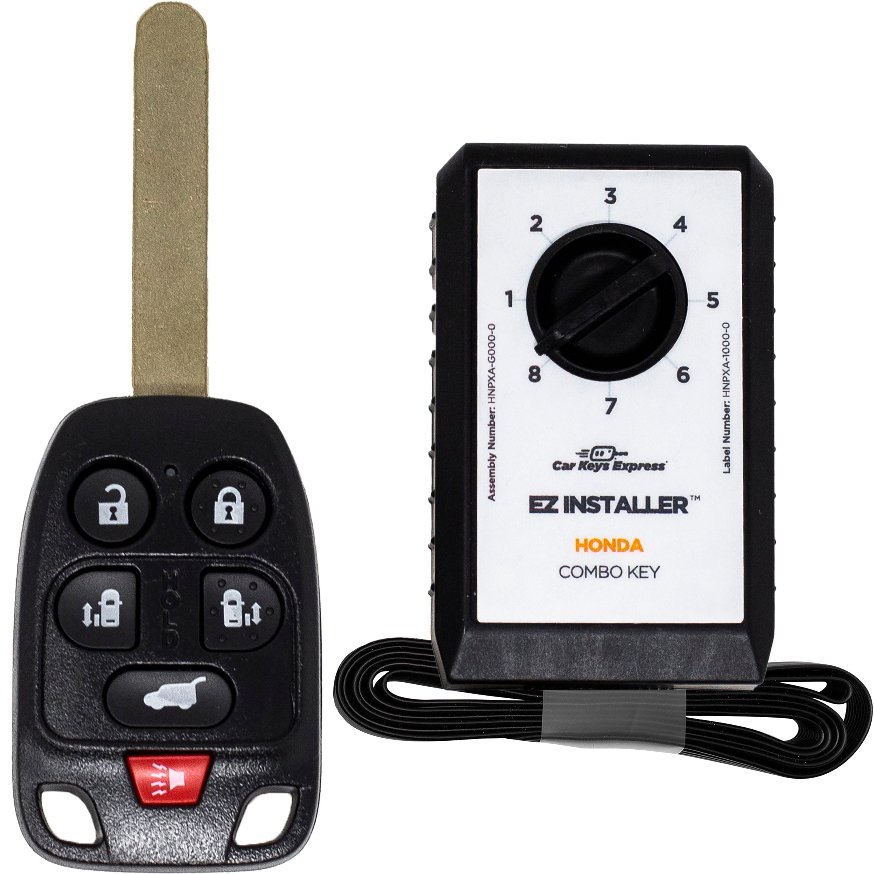 Car Keys Express Honda Simple Key - 4 Button Remote and Key Combo with ...