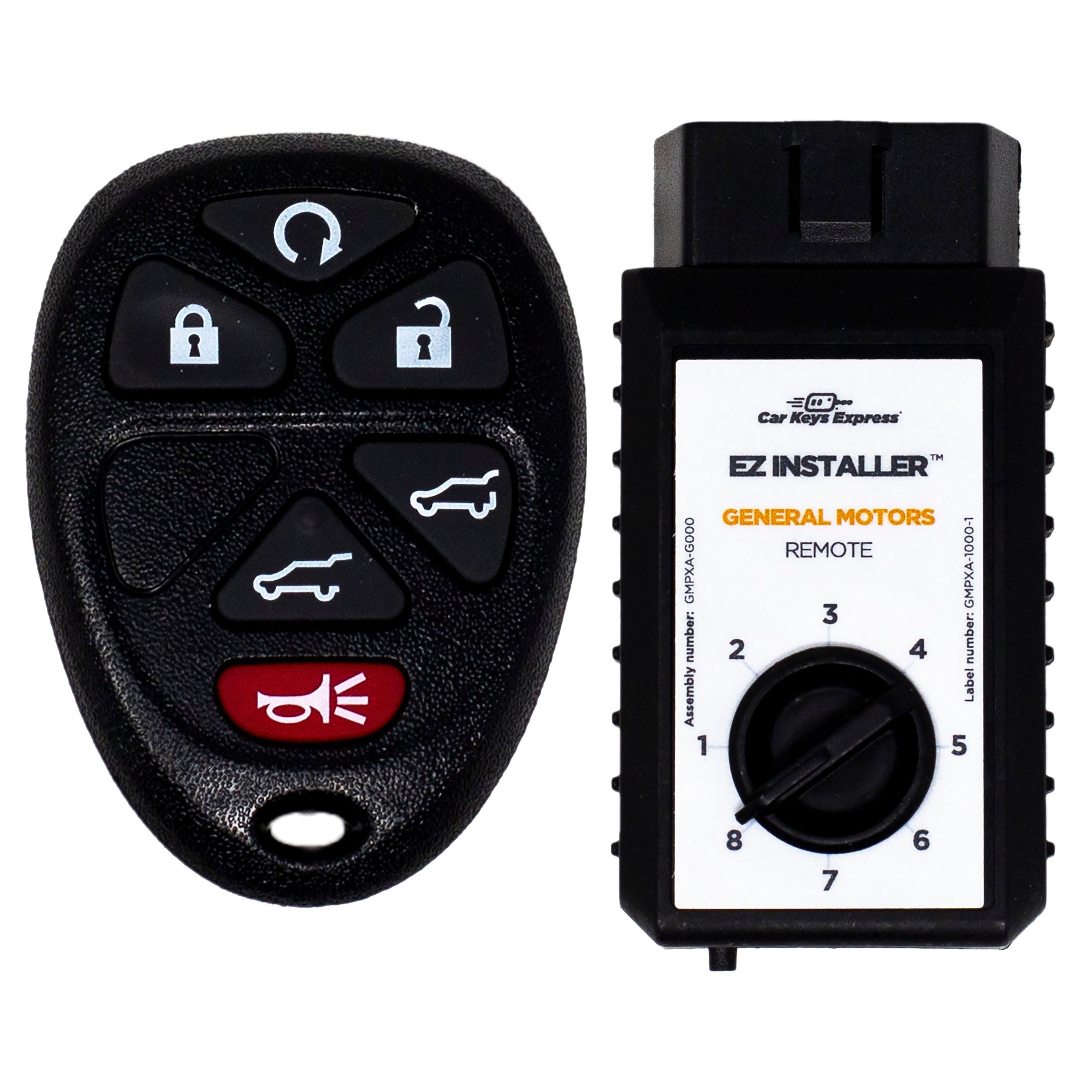 Car Keys Express GM Replacement Remote - 6 Buttons with EZ Installer ...