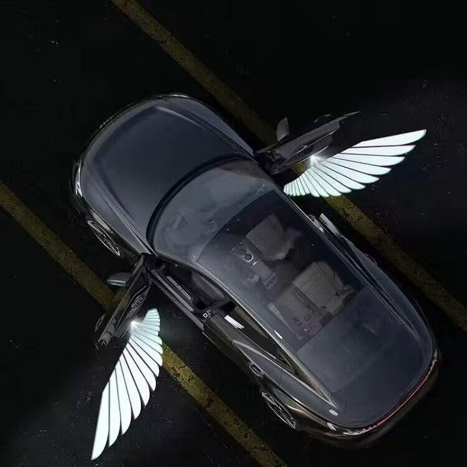 Car LED Angel Wing Car Door Light Logo Projector Car Brand Logo Car ...