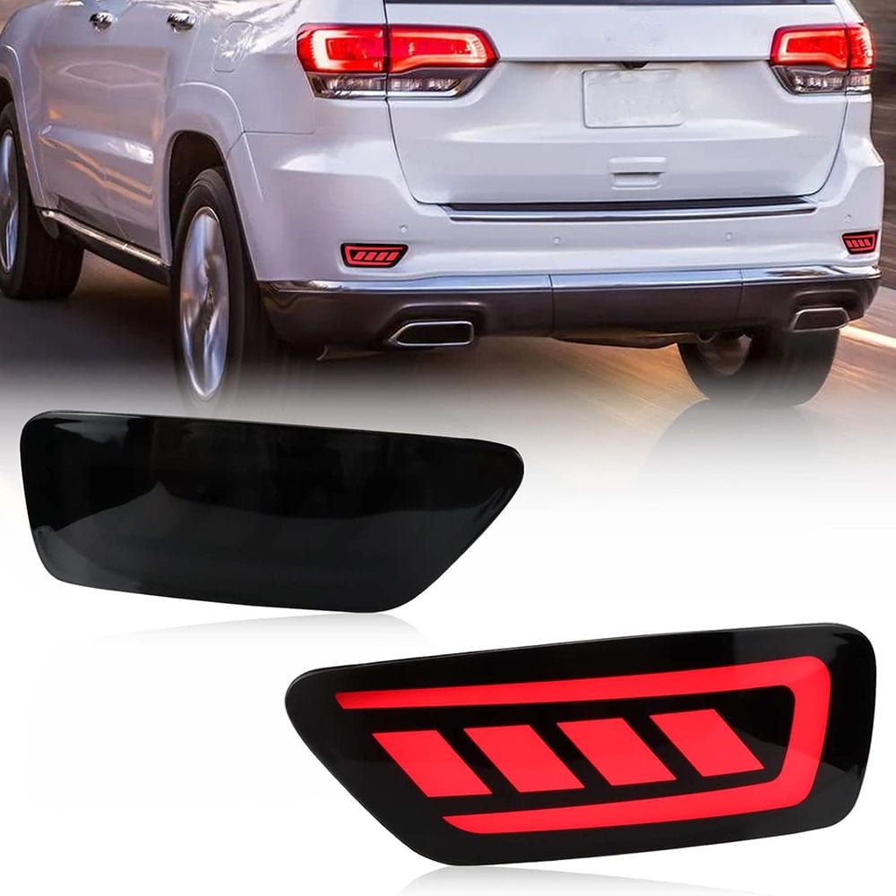 Car LED Rear Bumper Fog Lamp Kit Tail Fog Light For Jeep Grand Cherokee ...