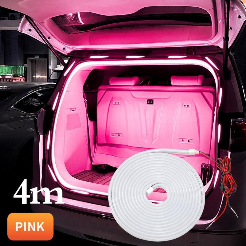 Car LED Strip Lights, 4M Waterproof Atmosphere Light, Flexible Trunk ...