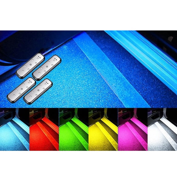 Car LED door light welcome light USB charging automatic door open ...