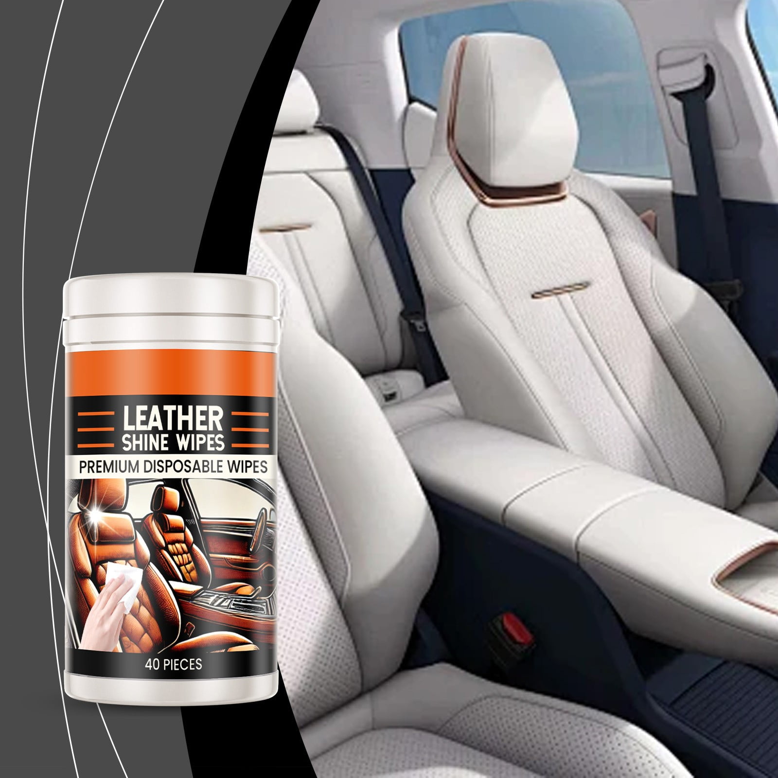 Car Leather Cleaning Wipes Car Interior Leather Bright Cleaning Wipes ...