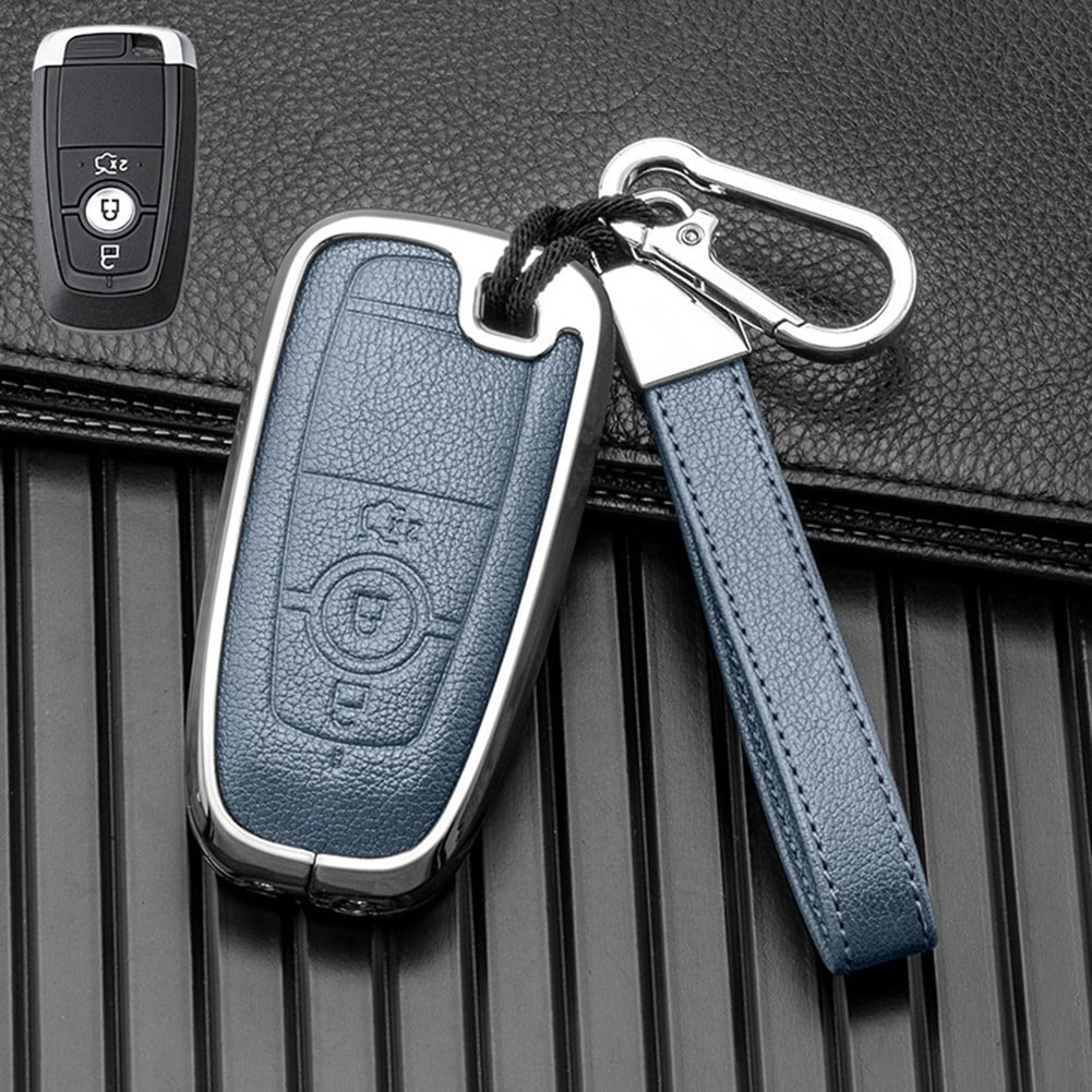 Car Leather Key Cover Cases for Ford Focus 4 3 for Explorer for Fusion ...