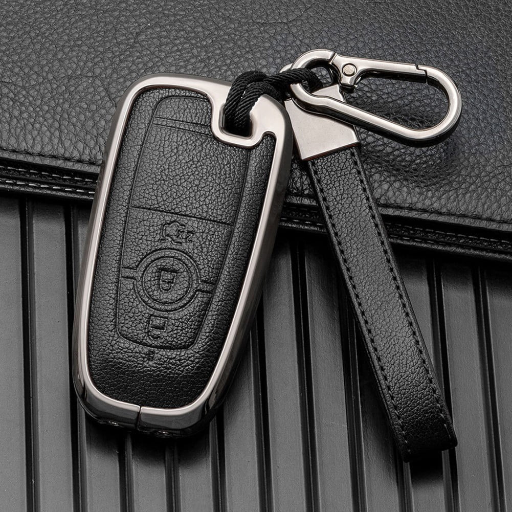 Car Leather Key Cover Cases for Ford Focus 4 3 for Explorer for Fusion ...