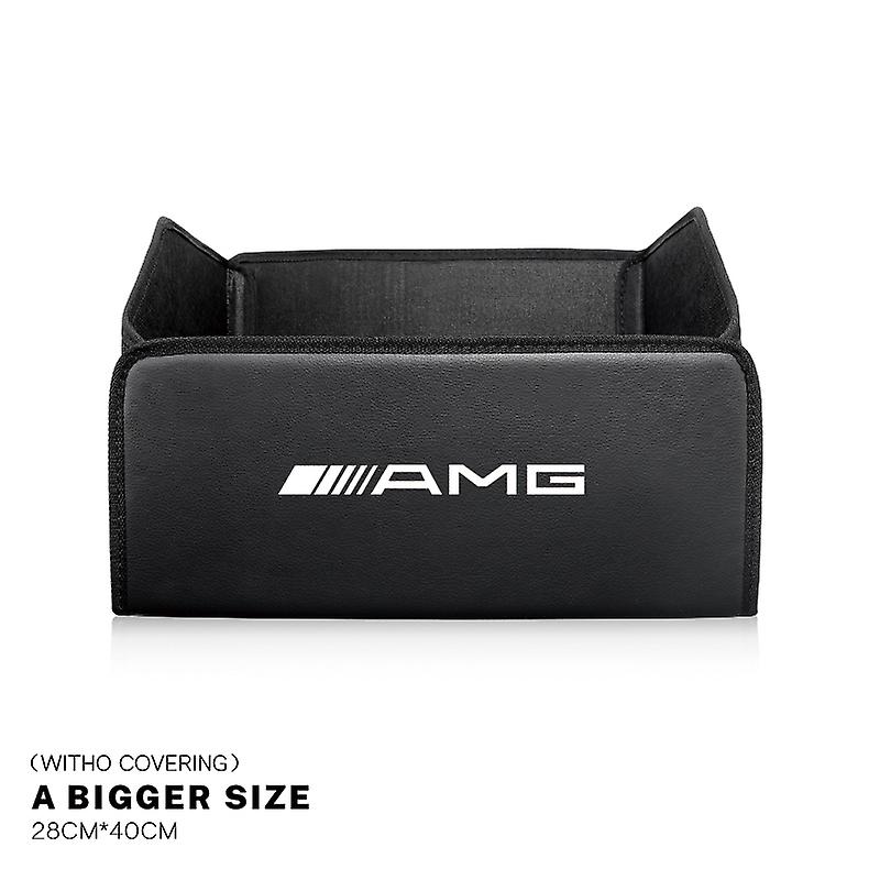 Car Leather Organizer Bag Foldable Trip Storage Box For Mercedes Benz ...