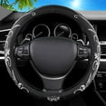 Car Leather Steering Wheel Cover Universal 14.5-15 Inches Anti-Slip ...