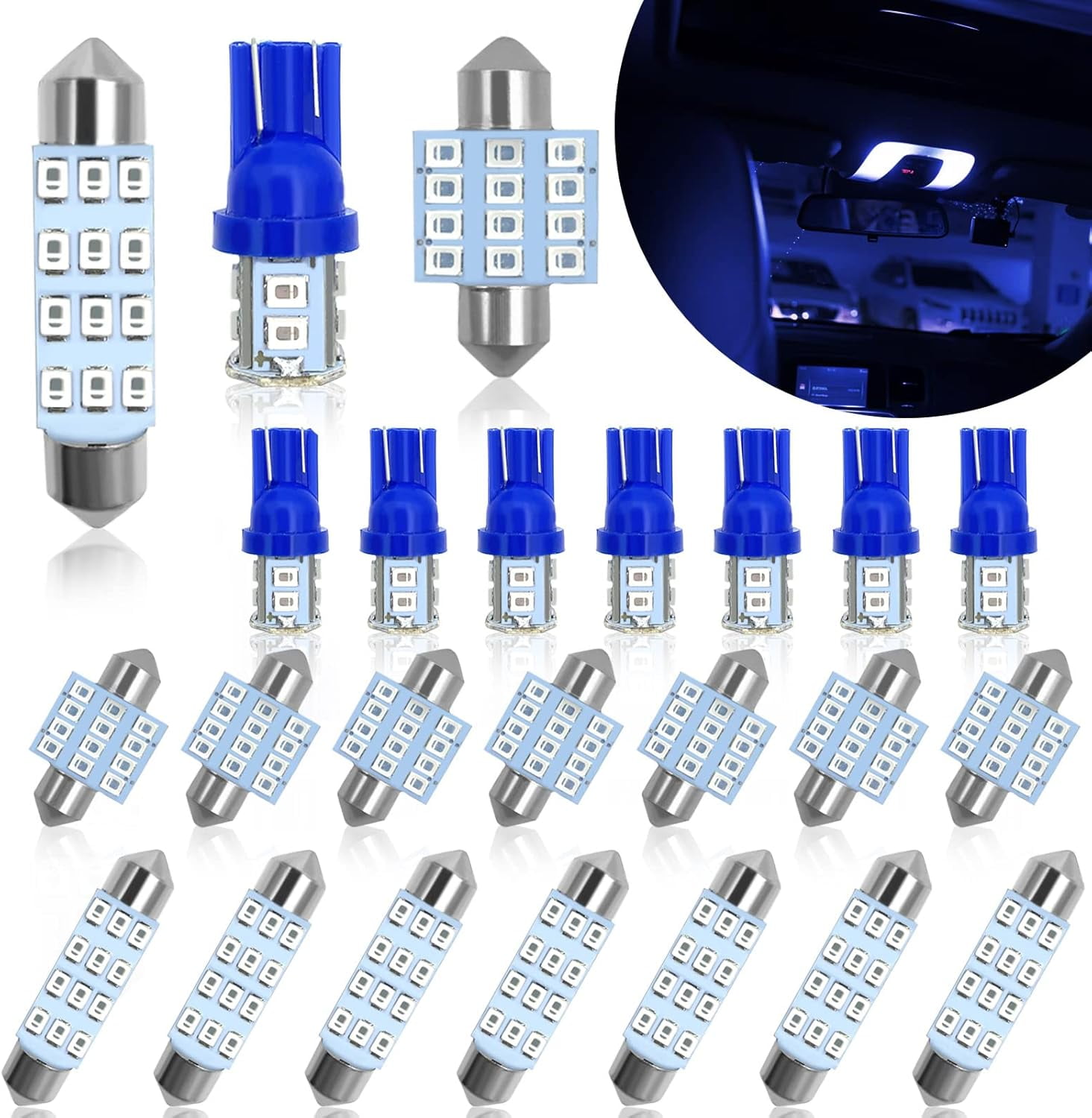Car Led Bulb, Led Combination Set of Sets, Used for Car Interior/Indoor ...