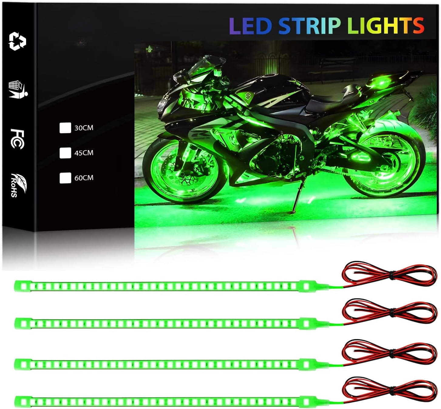 Car Led Strip Lights Cuttable Underglow Led Ambient Lighting for ...