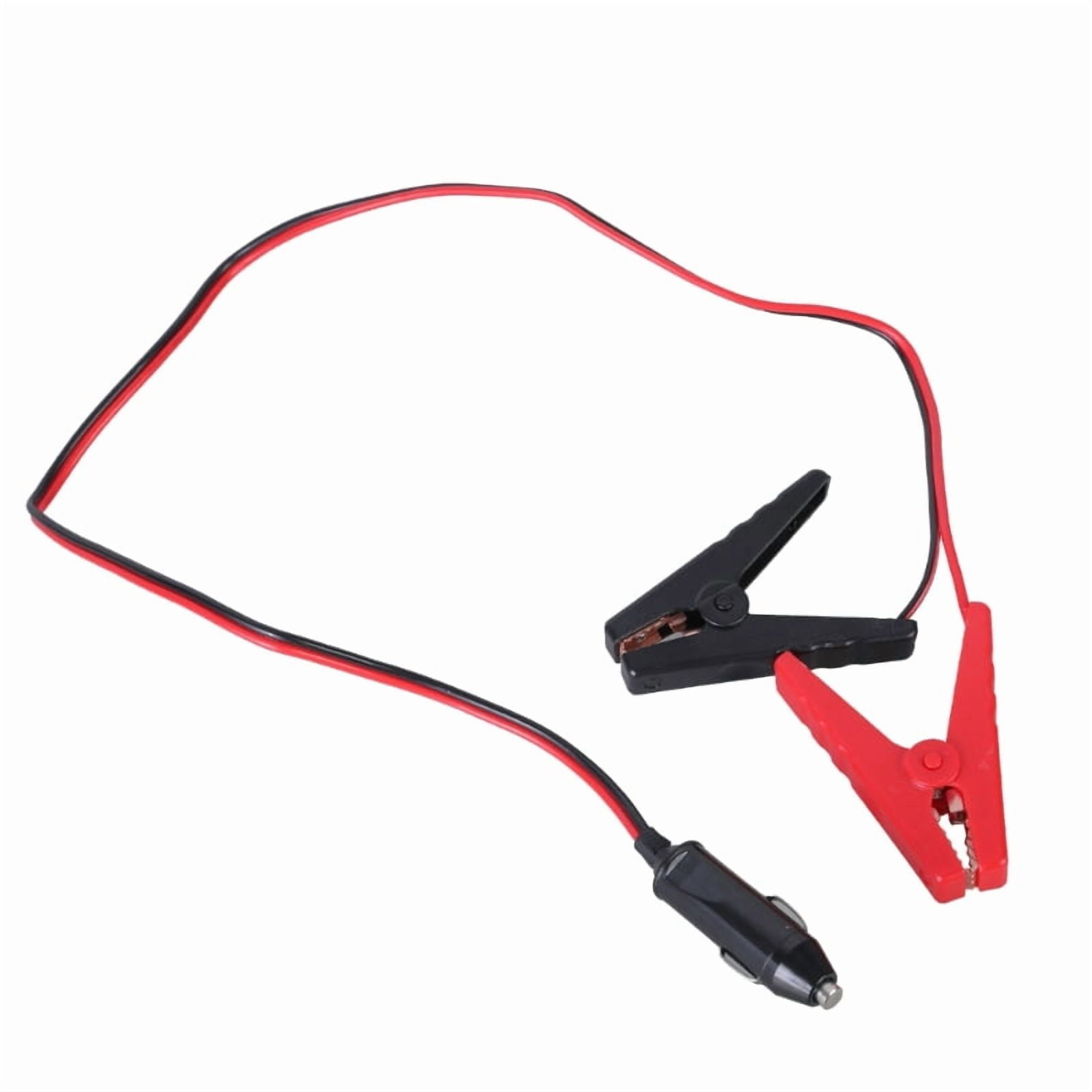 Car Lighter Extension Cable Charging Cord with Clips 12V 24V 15A Power ...