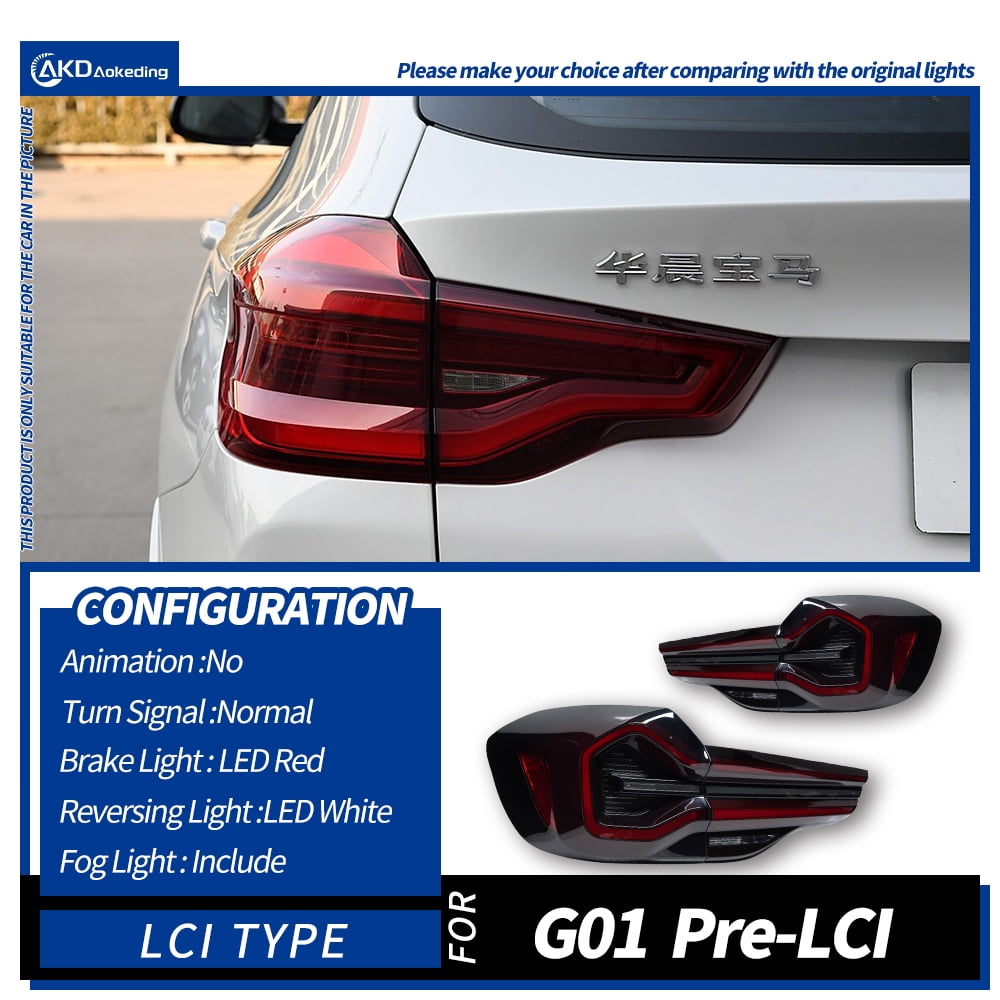 Car Lights For X3 G01 G08 2018-2022 LED Auto Taillights AKD Original ...